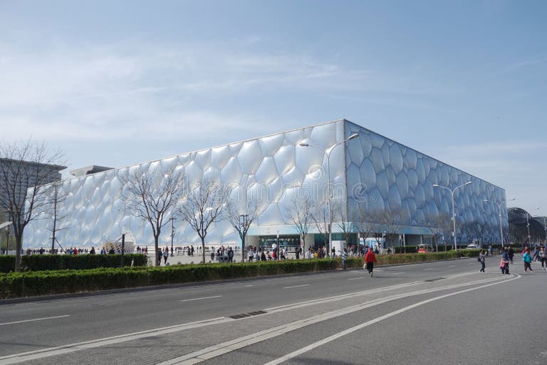 Water Cube Beijing China editorial stock image. Image of landmark ...