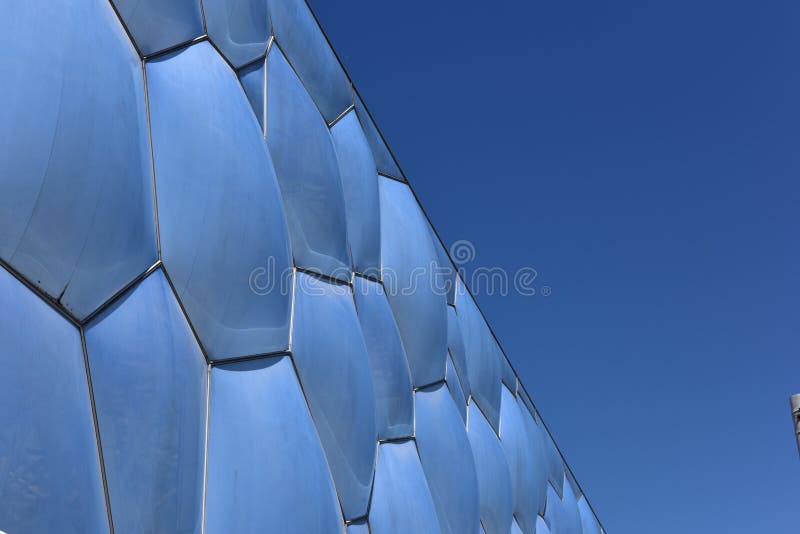 The Water Cube stock image. Image of water, games, building - 71042147