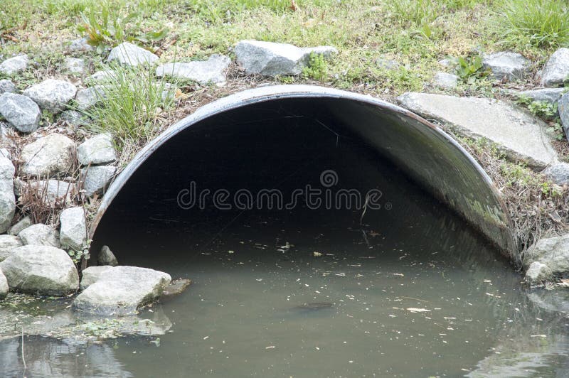 Water culvert Drainage stock photo. Image of drainpipe - 121503162