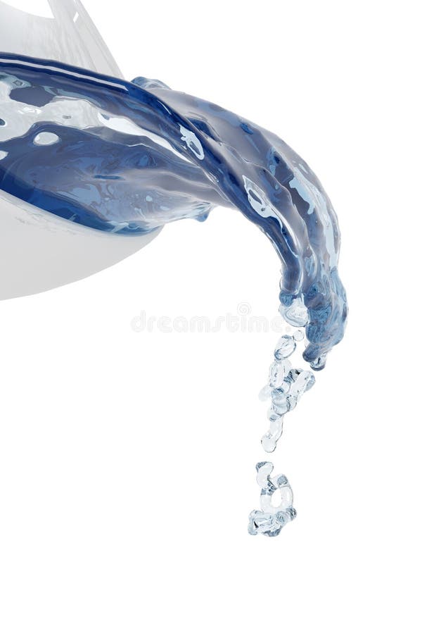Water in the cup stock illustration. Illustration of flowing - 5017396