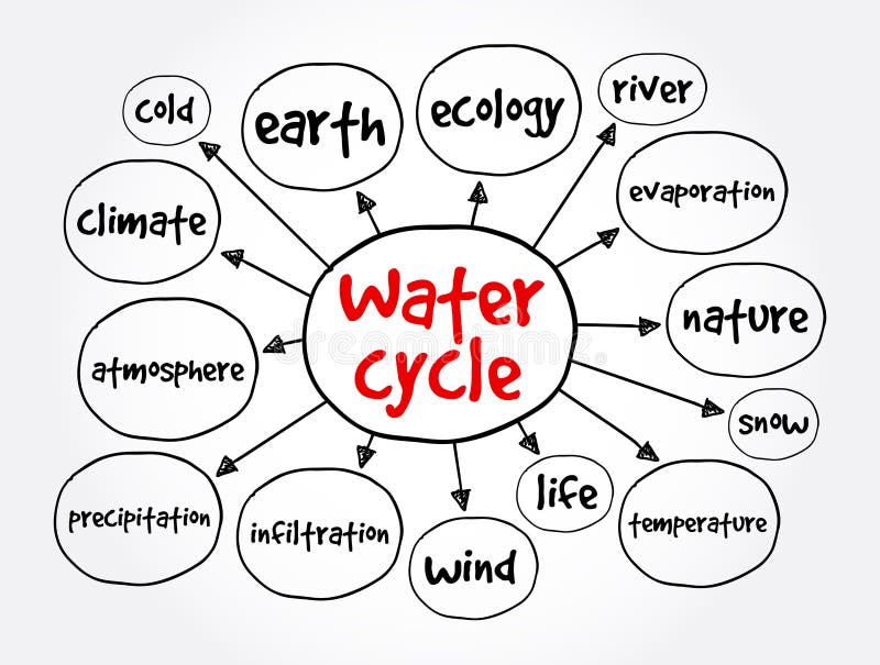 Water Cycle Mind Map Stock Illustrations – 10 Water Cycle Mind Map ...