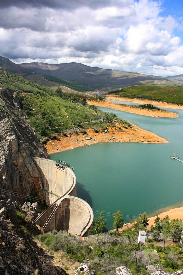 Dhom Dam stock photo. Image of colour, water, monsoon - 29437302