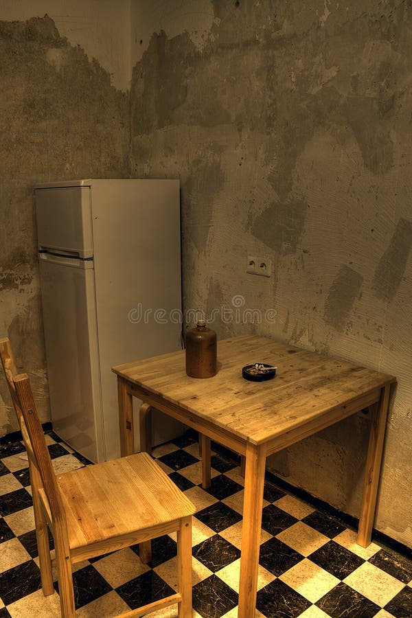 Water damaged kitchen stock image. Image of interior - 22122445