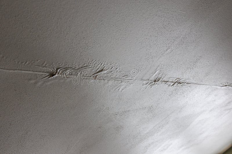 White Textured Wall Paint with Water Damage Stock Image - Image of ...