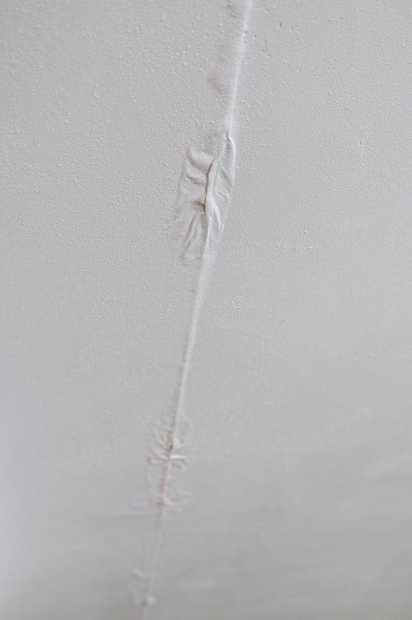 White Textured Wall Paint with Water Damage Stock Photo - Image of ...