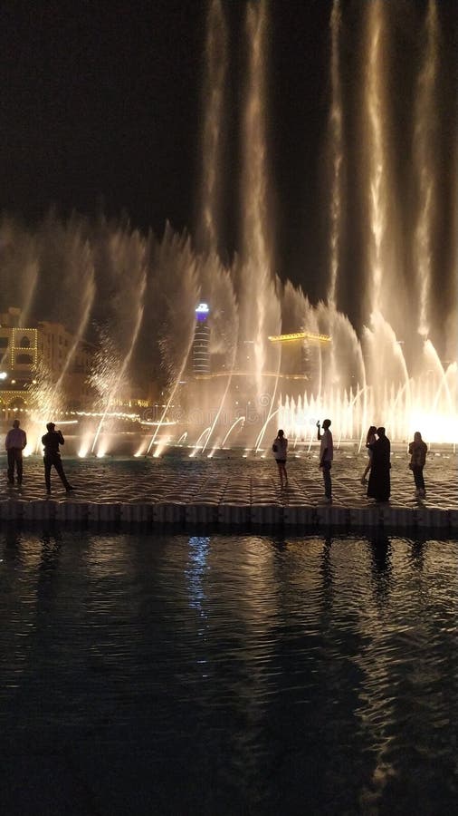 Water Dance in Dubai Burj Khalifa Editorial Stock Photo - Image of ...