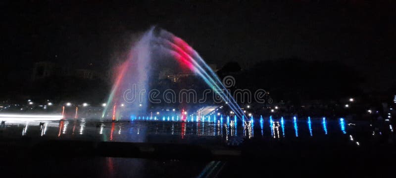 Water Dance Night Indonesia Stock Image - Image of screenshot ...