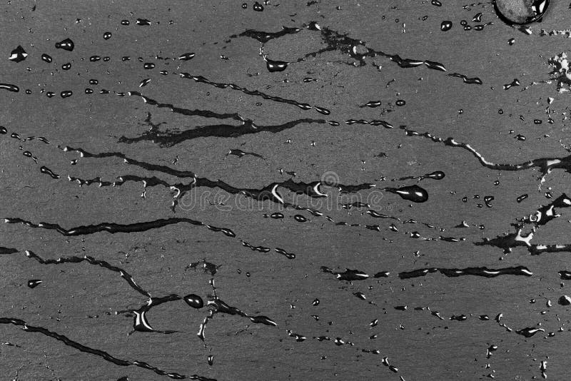 Water on Dark Flat Stone Surface Stock Illustration - Illustration of ...