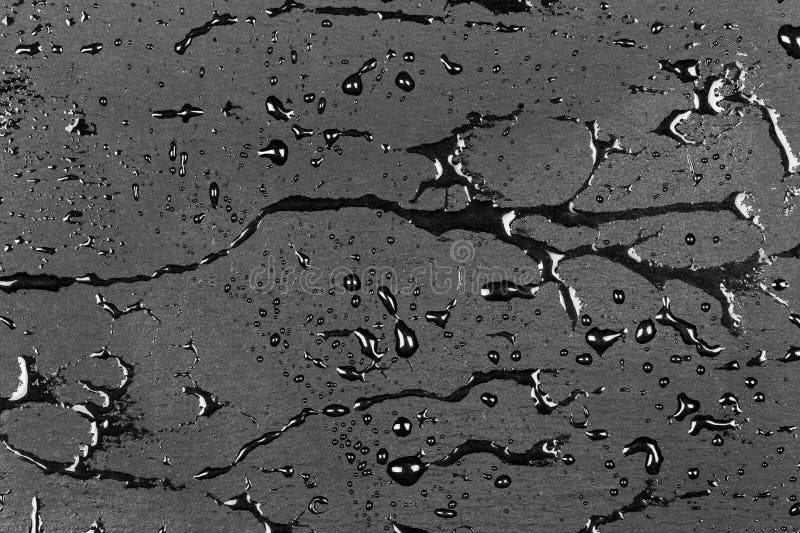 Water on Dark Flat Stone Surface Stock Image - Image of freshness ...