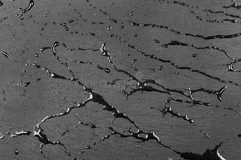 Water on Dark Flat Stone Surface Stock Illustration - Illustration of ...