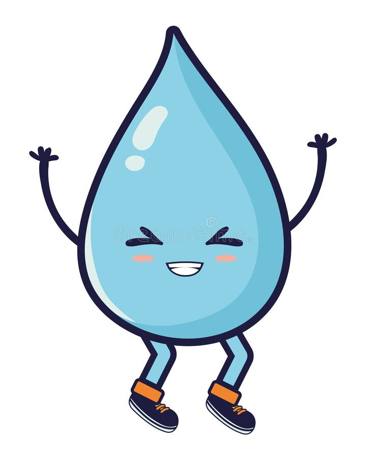 Water day character happy stock illustration. Illustration of mascot ...