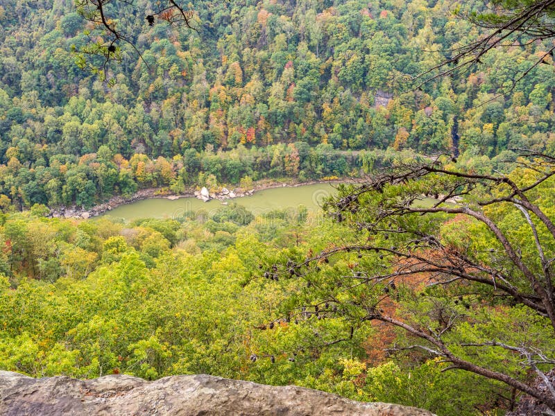 The Water Deep Below in New River Gorge National Park with Early Fall ... The Water Deep Below in New River Gorge National Park with Early Fall ...