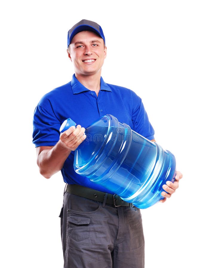 Water delivery stock image. Image of active, plastic - 25029399