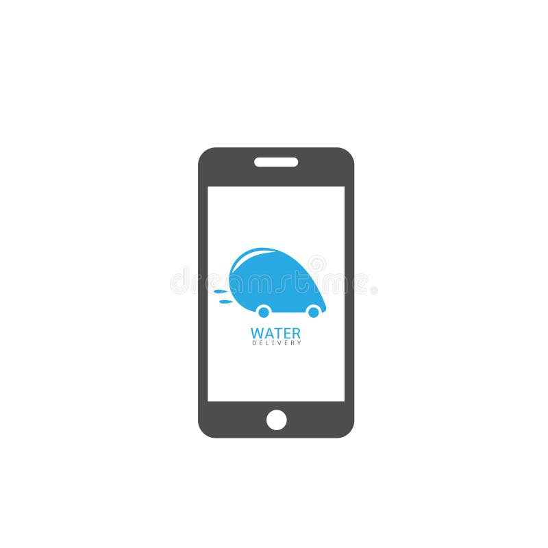 Water delivery icon stock illustration. Illustration of cooler - 176829268