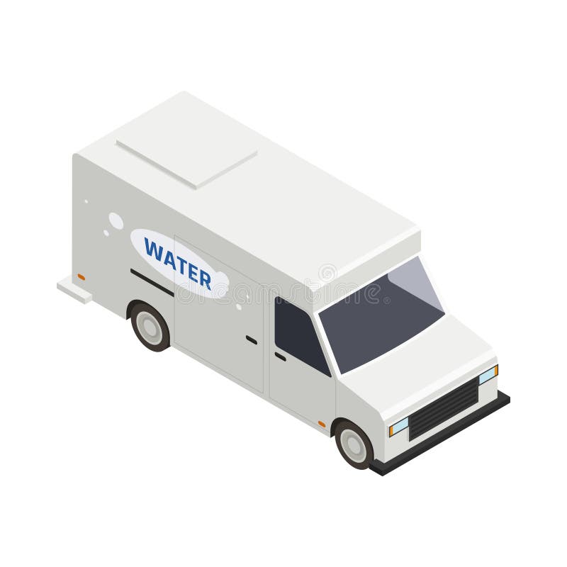 Water Delivery Service Man Vector. Drinking Clean Water. Bottled Water Shipment Worker. Isolated ...