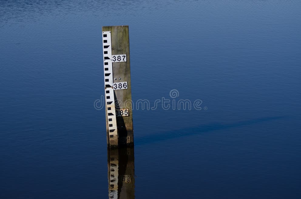 Water Depth Gauge stock photo. Image of ruler, gauge - 31146486