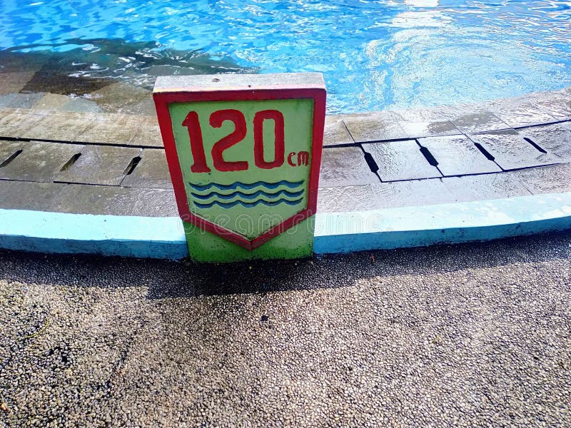 Water Depth Gauge. Measurement Level of Water Stock Image - Image of ...