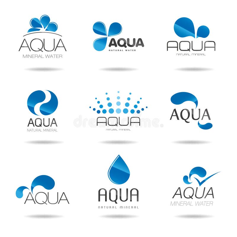 Water Design Elements. Water Icon Stock Vector - Illustration of ...