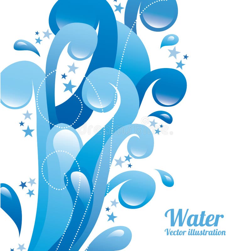 Water design stock vector. Illustration of liquid, curve - 42120223