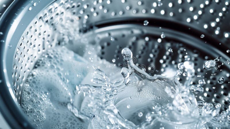 The Washing Machine Splash.AI Generated Image Stock Photo - Image of ...