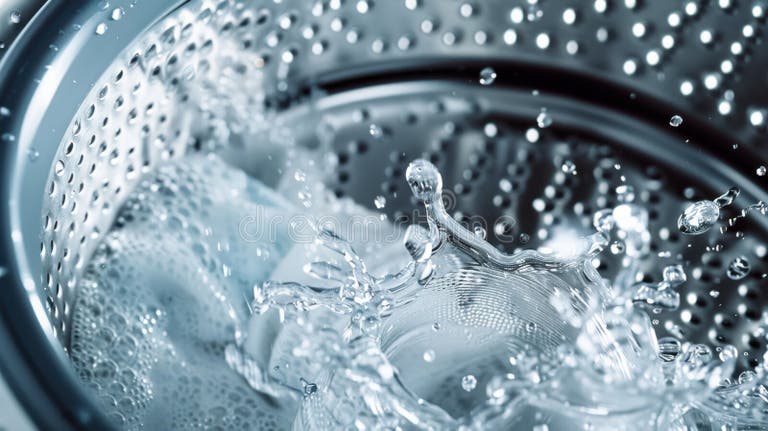 The Washing Machine Splash.AI Generated Image Stock Photo - Image of ...