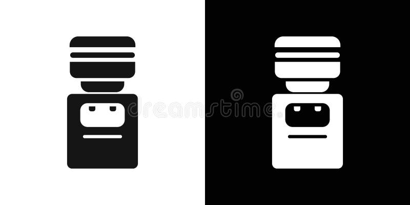 Water Dispenser Icon Logo Set Vector Stock Vector Illustration Of