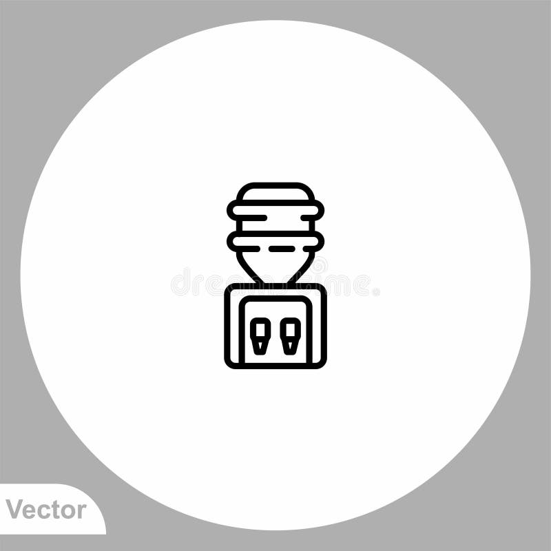 Water Dispenser Vector Icon Sign Symbol Stock Vector - Illustration of ...