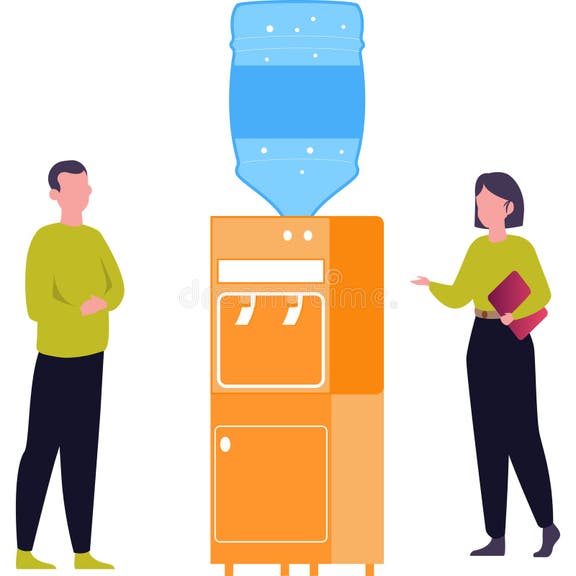 Water Dispenser Vector Illustration that Can Be Easily Modified or Edit ...