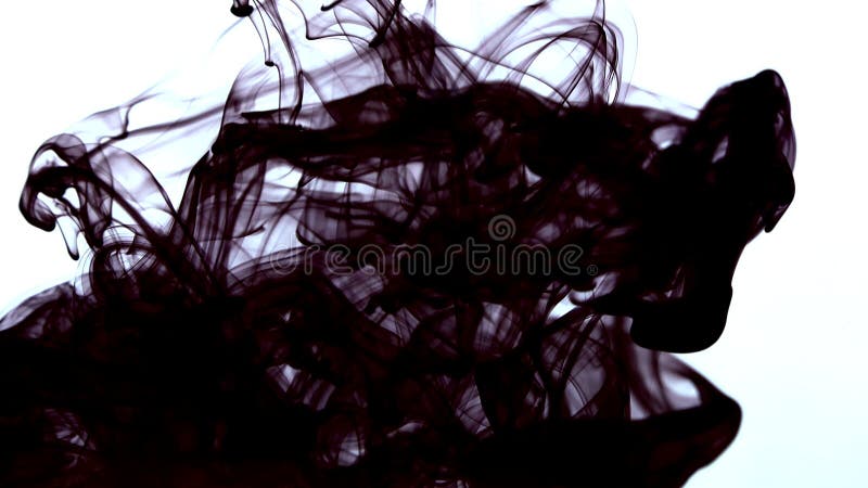Ink in Water Effect Cretaed by Adding Ink into Water Stock Footage ...