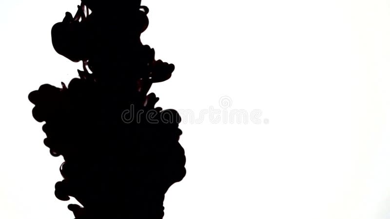 Ink in Water Effect Cretaed by Adding Ink into Water Stock Footage ...
