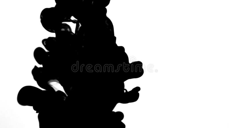 Ink in Water Effect Cretaed by Adding Ink into Water Stock Video ...