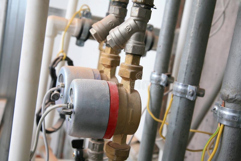 Water distribution system stock image. Image of indoors - 11677257