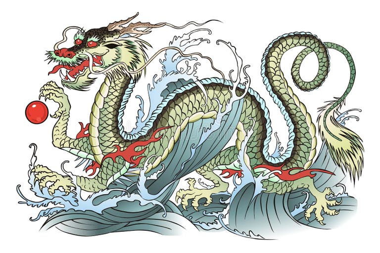 Water Dragon Stock Illustrations – 26,253 Water Dragon Stock ...