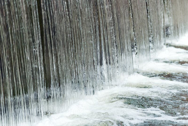 Water Drain Flow River Stream Dam Stock Photo - Image of smooth ...