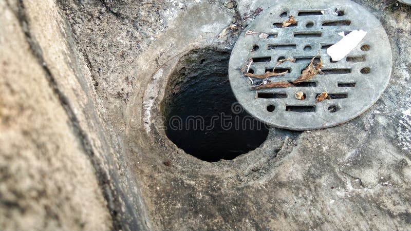 Water Drain Hole when the Lid is Open Stock Photo - Image of blue ...