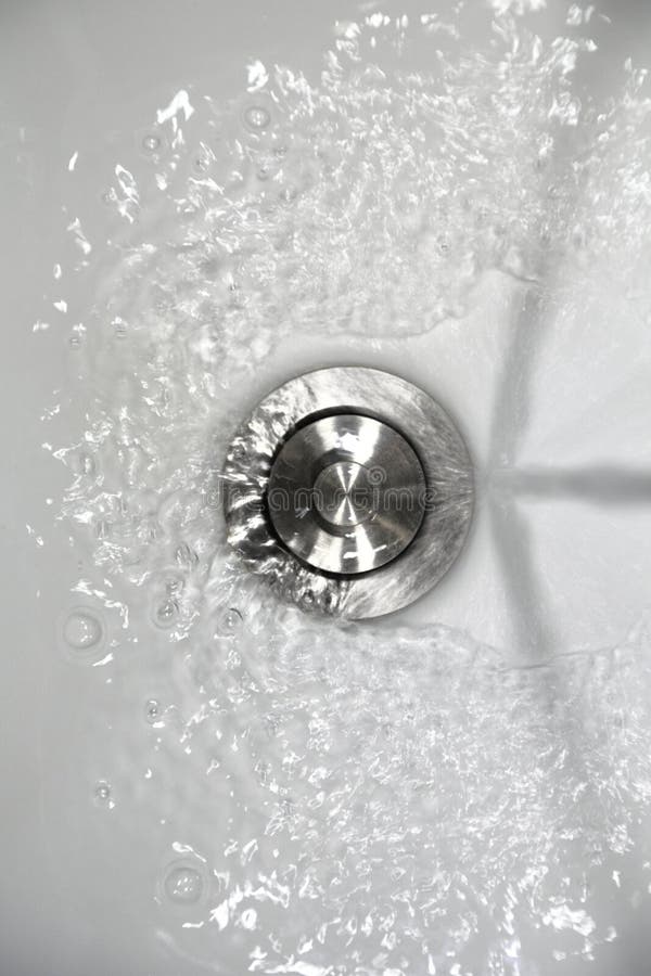 Water drain stock image. Image of kitchen, blue, clean - 54440799