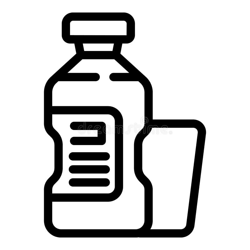 Water Drink Icon Outline Vector. Run Program Stock Vector ...