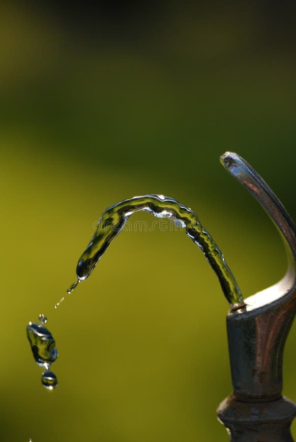 Water Drinking Fountain In Park On Summer Day Stock Image - Image of ...