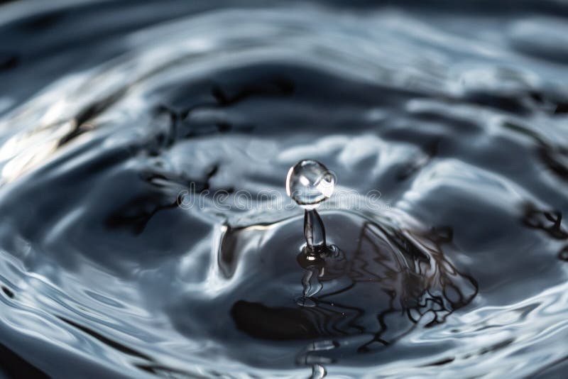 Water drip close macro stock image. Image of falling - 143295979