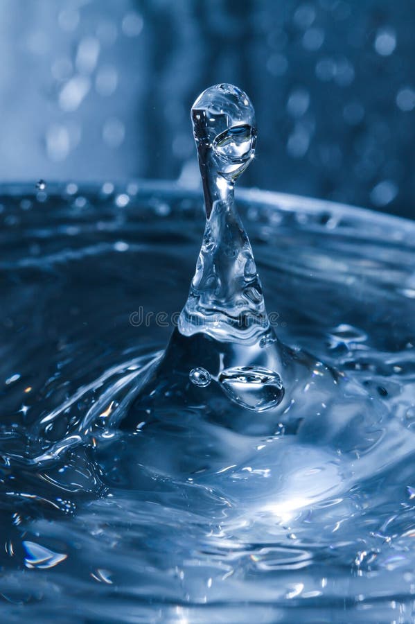 Water Dripping Creating Forms Stock Photo - Image of waterforms, funny ...