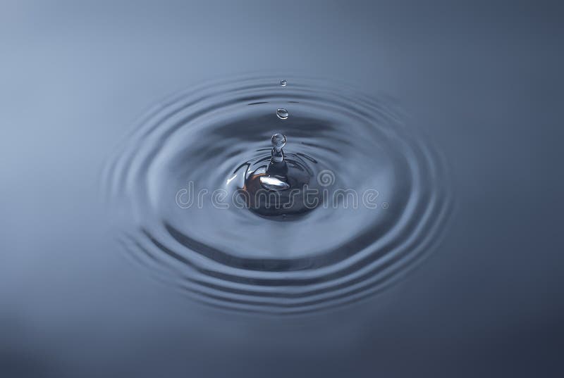 Water Dripping or Water Ripples. Waves of Water Stock Photo - Image of ...