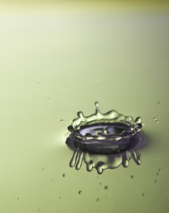 Drop Hitting Surface of Water Close-up Stock Photo - Image of purity ...
