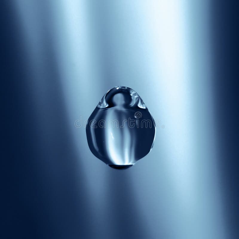 Water drop stock photo. Image of color, closeup, macro, blue - 13716
