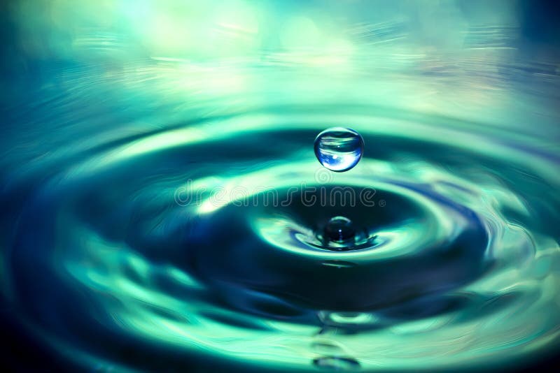 Splashing drop of water stock photo. Image of bubble, background - 4350970