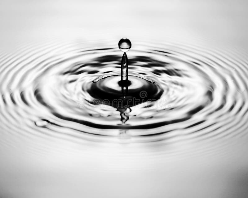 Water drop stock image. Image of fluid, water, ripples - 26970987