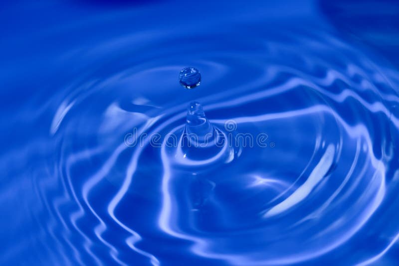 Water drop stock photo. Image of still, blue, splash - 23006926