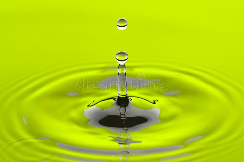 A drop of water. stock photo. Image of drop, blue, abstract - 10505838