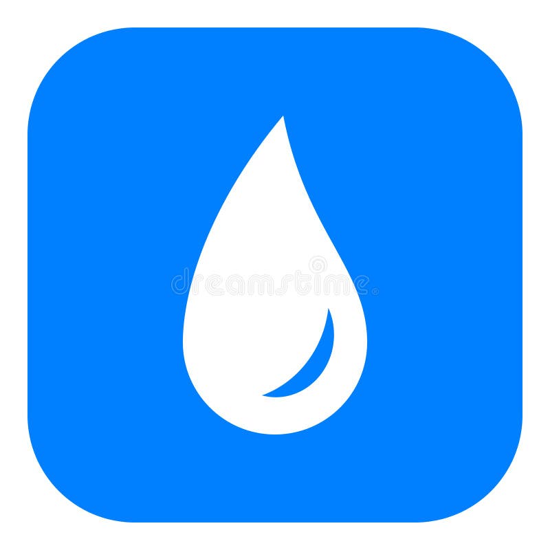 Water drop and app icon stock vector. Illustration of icon - 241847661