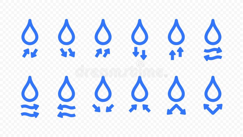 Water Drop and Arrows Vector Design Stock Vector - Illustration of pure ...