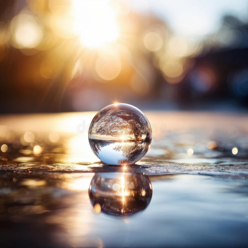 Water Drop on the Background of River Stock Photo - Image of abstract ...